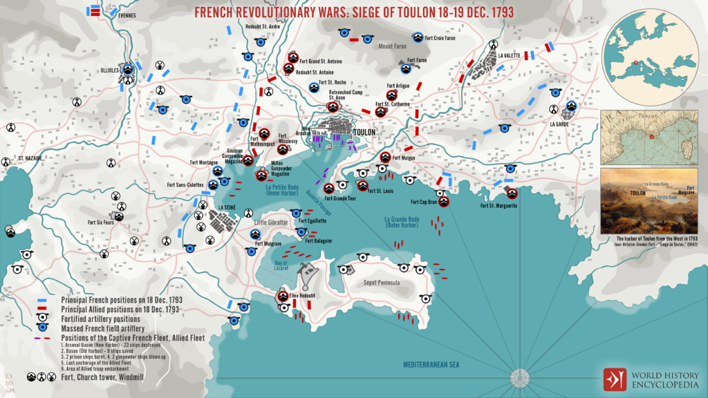 Maps of the Siege of Toulon 1793 | Grey History